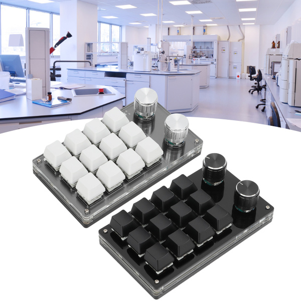 New One Handed Macro Mechanical Keyboard 12 Key Multifunction DIY ...