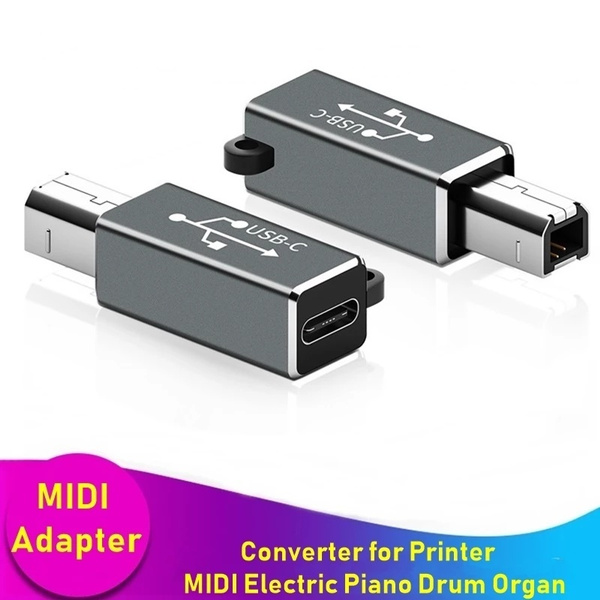 USB C Female to Midi Adapter USB C to USB B Male Printer Adapter ...