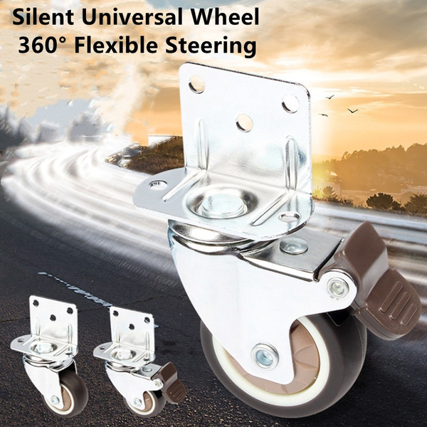 1.5 Inch/2 Inch Mute L Type Side Mounted Wheels Caster Mobile Frame ...
