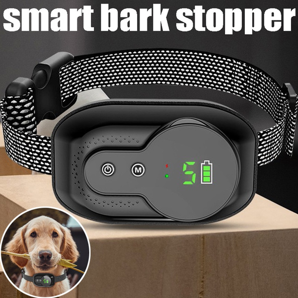 IP67 Waterproof Pet Dog Anti-Barking Control Collar 5-speed Adjustable ...