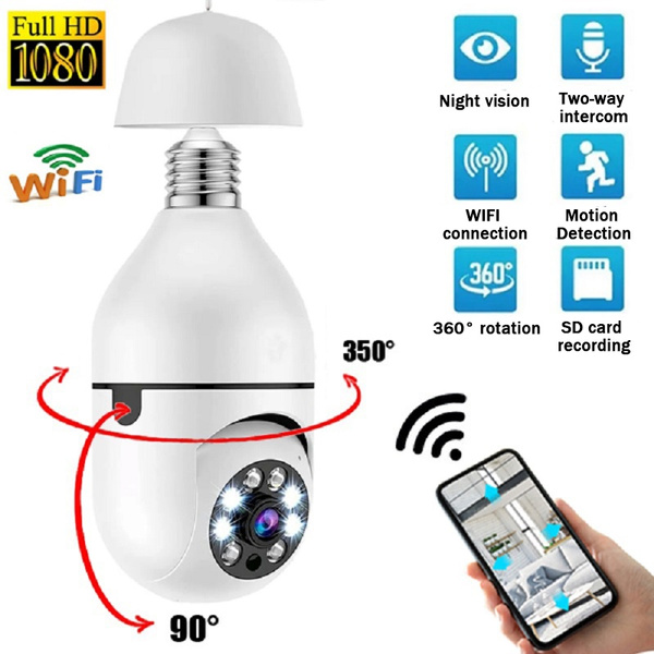 New 720 1080p 360° Rotate Auto Tracking Panoramic Camera Night Vision