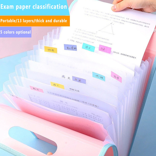 Multi-layer A4 File Folder Organ Bag Test Paper Storage Bag School ... Multi-layer A4 File Folder Organ Bag Test Paper Storage Bag School ...