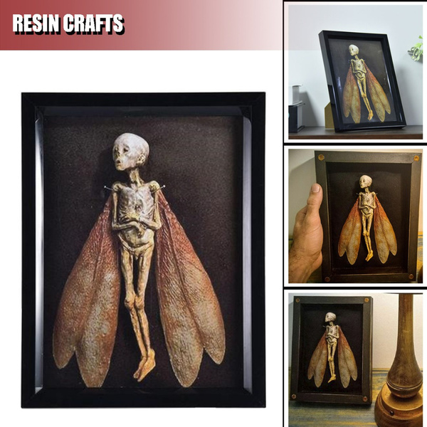 New Dead Fairy Shadow Box Display Creepy Mummified Fairy Corpse ...