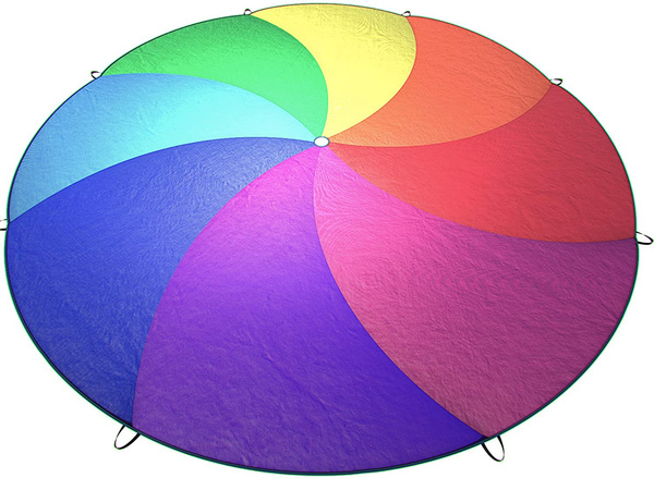 Little Dynamo Parachute, 12 Foot Parachute for Kids 8 Handles, Includes ...