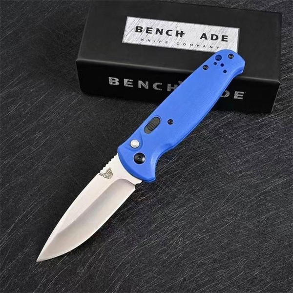 NEW BM 4300 Quick Side Opening Folding Knife with Safety Lock Camping ...