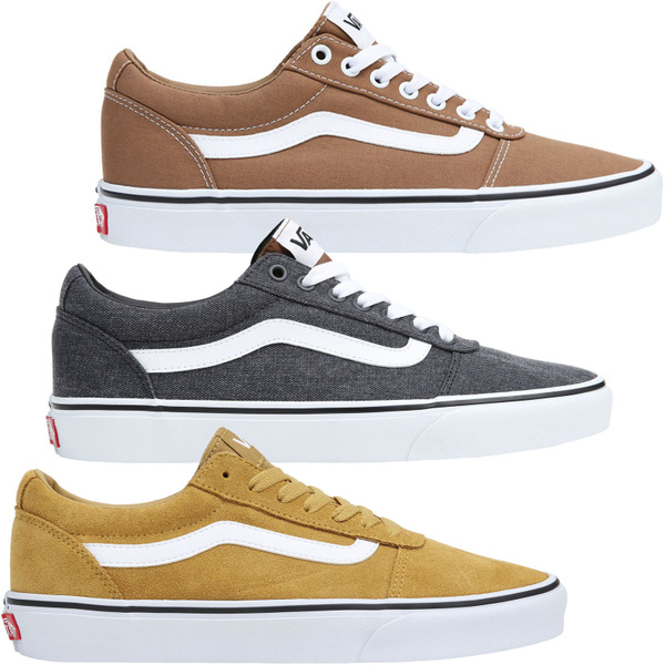 Vans Mens Ward Low Rise Canvas Suede Trainers Sneakers Shoes | Wish