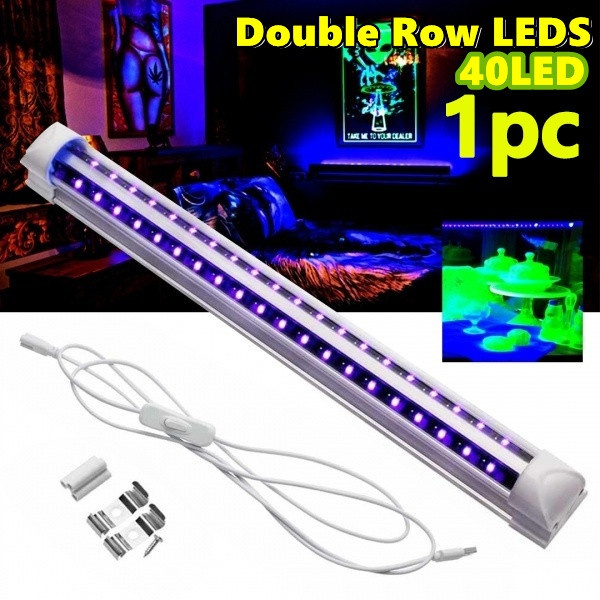 New LED UV Ultraviolet Strip Tube Light Bar 40 LEDs UV Black Light Fixtures Black Light Bar LED ...