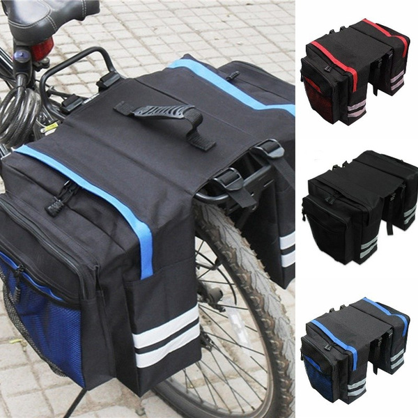Cycling Double Side Rear Rack 35L Bike 2 In 1 Camo Trunk Bag Mountain ...