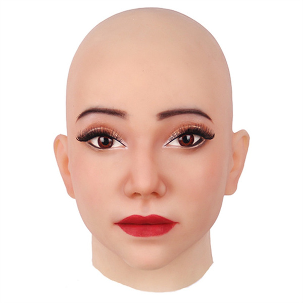 ONEFENG Realistic Latex Silicone Mask Human Face Can Makeup Male To ...