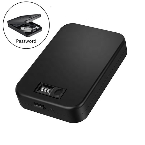 Portable Travel Fingerprint Pistol Safe Waterproof Moisture-Proof Box ...