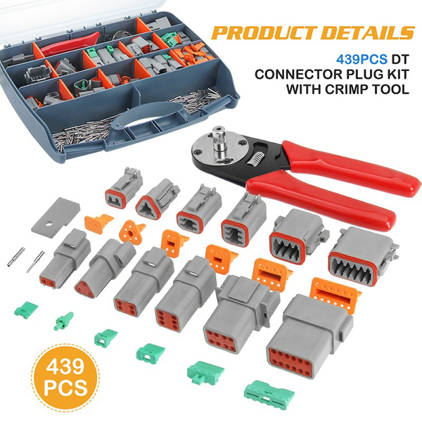 439PCS DT Plug Waterproof Sealed Electrical Connector Dustproof Plug ...