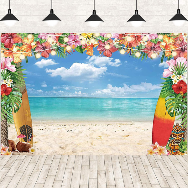 Hawaiian Sea Beach Themed Party Decorations Large Summer Beach Flowers ...