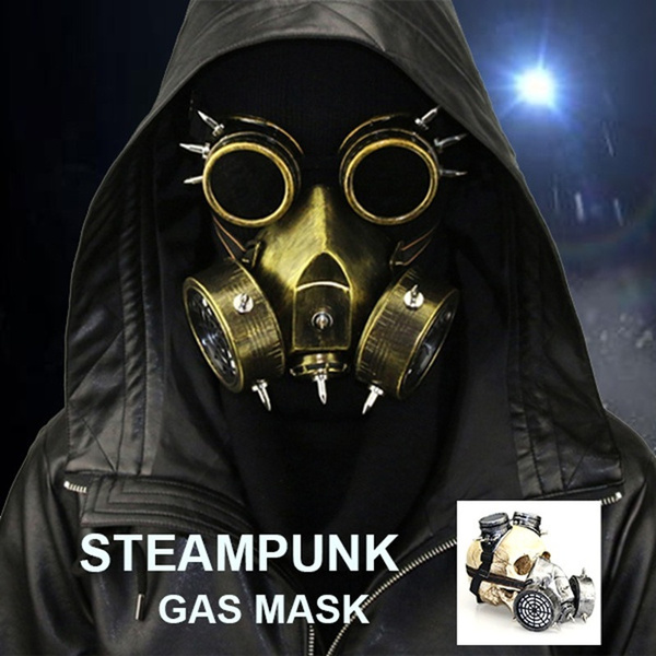 Gothic Steampunk Wasteland Punk Gas Mask Biochemical Cosplay Mask with ...