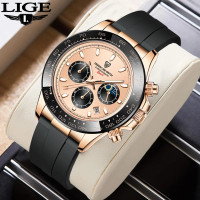 LIGE Design Luxury Watch Men Chronograph Wristwatches Fashion 30M ...