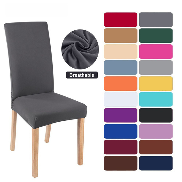 20 Color Chair Cover Spandex Stretch Elastic Slipcovers Solid Color ...