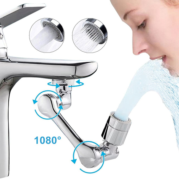 Universal 1080 Degree Rotatable Extension Faucet Sprayer Head Universal ...