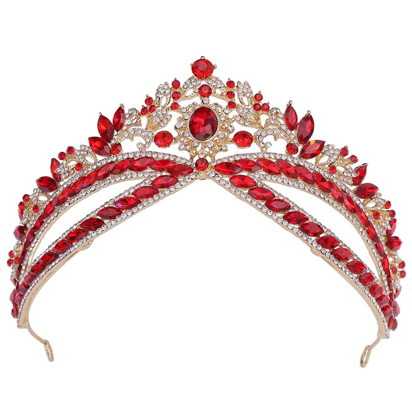 New Wedding Crown Tiara Bride European and American Luxury Rhinestone ...