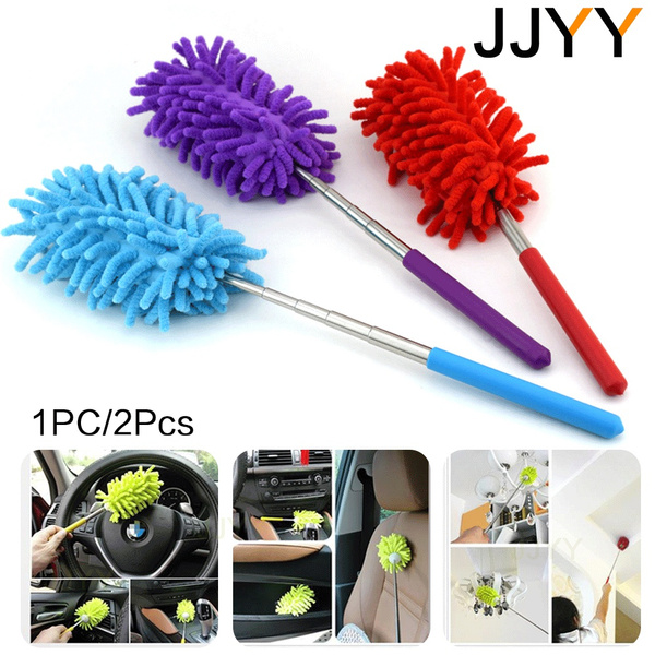 JJYY 1PC/2Pcs Mini Stainless Steel Retractable Chenille Duster Duster ...