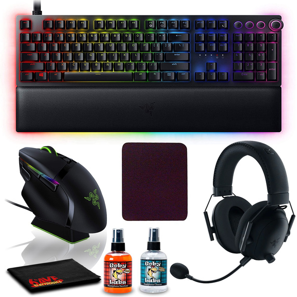 Razer Huntsman V2 Pro Analog Optical Gaming Keyboard Bundle with ...