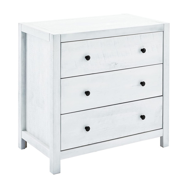 MUSEHOMEINC Rustic Solid Wood 3 Drawer Storage Dresser Nightstand (Used ...