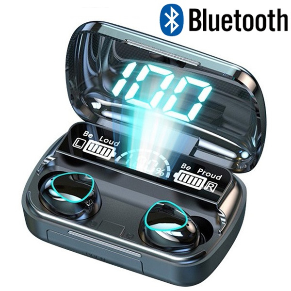 TWS Wireless Headphones Bluetooth Earphones 9D Bass Stereo Waterproof ...