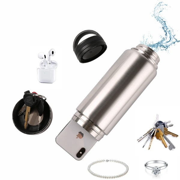 Stainless Steel Tumbler Safe Water Bottle Stash Box Diversion Safe ...