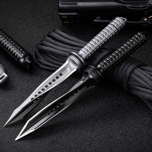 Mini EDC Jagdkommando Twisted Blade Tri Edge Dagger, Bead Blast SPECIAL ...
