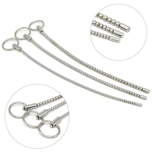 Super Long Electric Shock Urethral Plug Penis Pull Bead Plugs Dilator ...