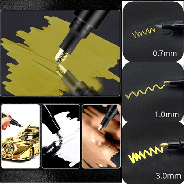 2022-Gold Silver Copper Metallic Liquid Chrome Mirror Marker Pen ... 2022-Gold Silver Copper Metallic Liquid Chrome Mirror Marker Pen ...