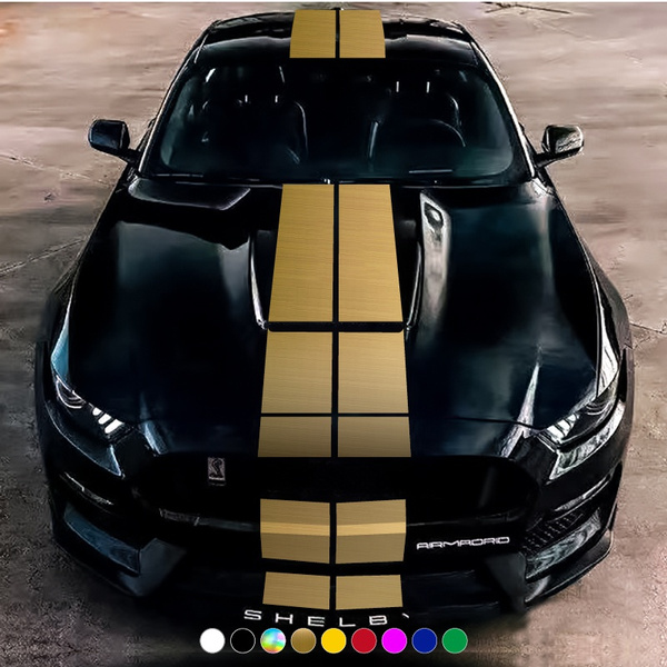 6PCS Universal Reflective Waterproof Car Stickers Vinyl Dual Rally ...