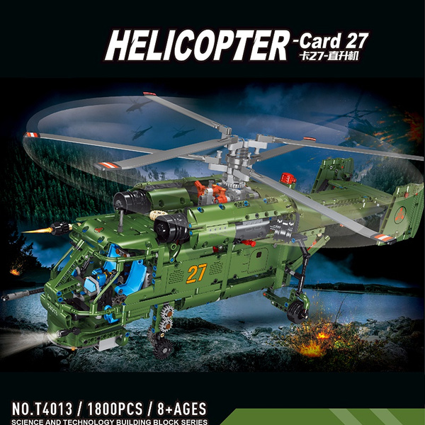 New 1800pcs Aircraft Helicopter Fighter Model Building Block Brick ...