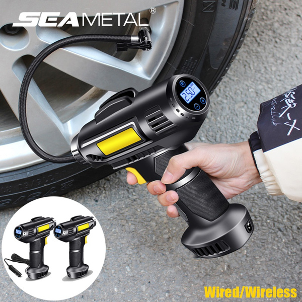 SEAMETAL 120W Rechargeable Air Compressor Wired/Wireless Inflatable ...