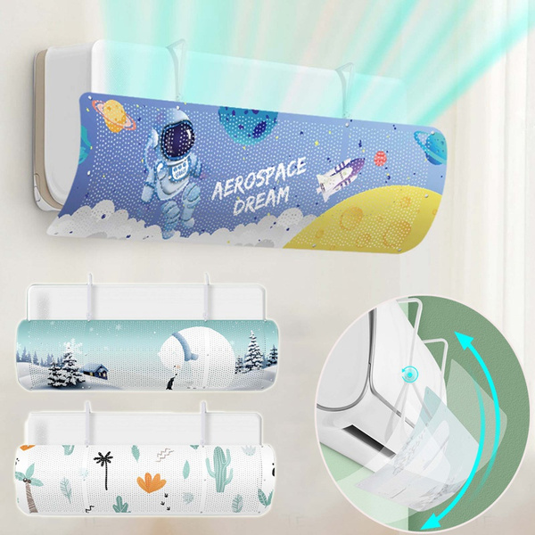 Cartoon Air Conditioning Universal Wind Deflector Cover Anti Direct ...