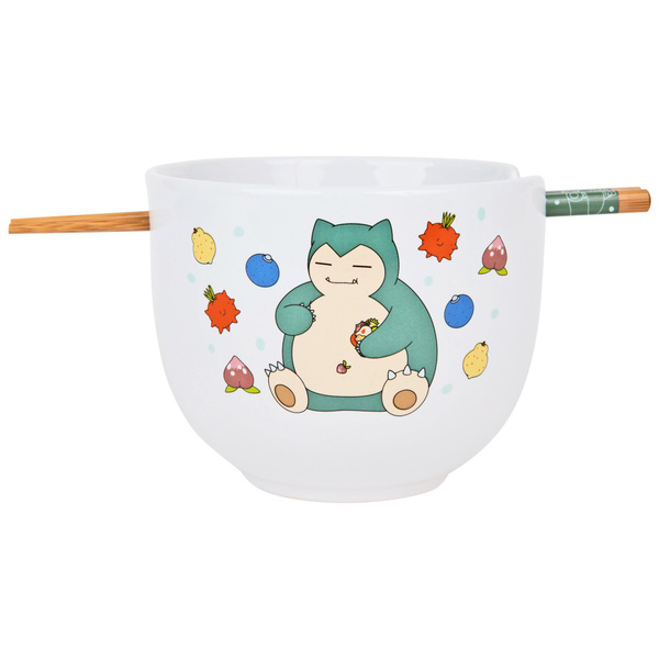 Pokémon Snorlax Relaxin Ceramic Ramen Bowl w/ Chopsticks | Wish