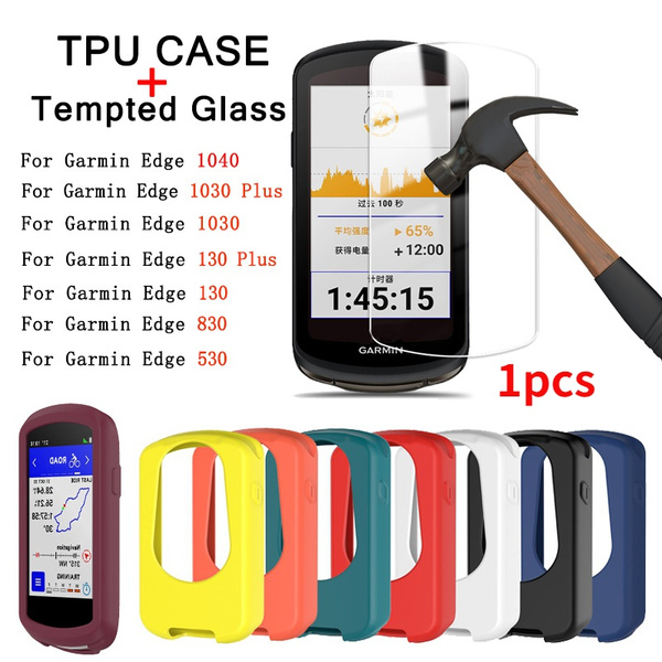 New Soft Tpu Protect Case+Tempered Glass For Garmin Edge 1040/Edge 130 ...