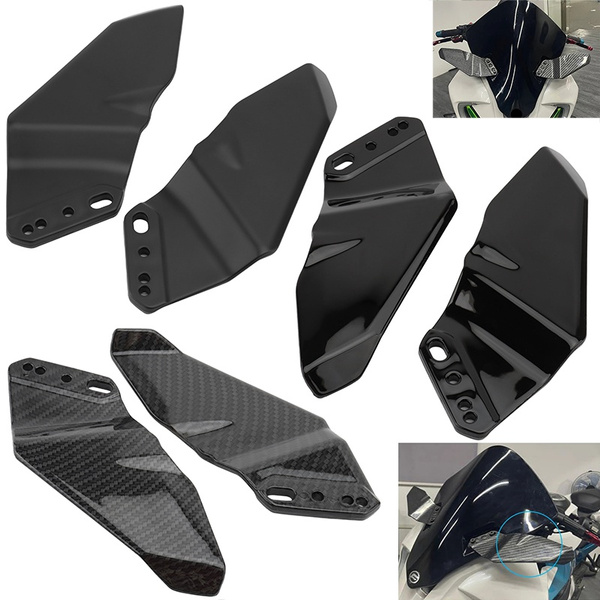 1Pair Motorcycle Windscreen Side Fairing Spoiler Panel Wing Spoiler Kit ...