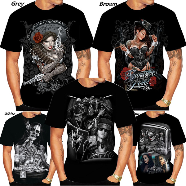 Gangster of Love 3D Black T-shirt Summer Casual Short Sleeve T-shirt ... Gangster of Love 3D Black T-shirt Summer Casual Short Sleeve T-shirt ...