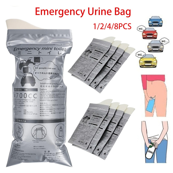 1/2/4/8PCS 700ml Emergency Portable Car Urine Bag Vomit Bags Mini ...