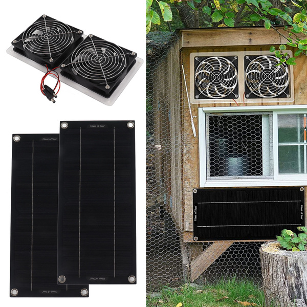 Solar Panel Fan Kit Waterproof Portable Environment Friendly Solar ...