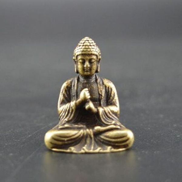 Portable miniature Zen Buddha statues, hand-held sculpture toys for ...
