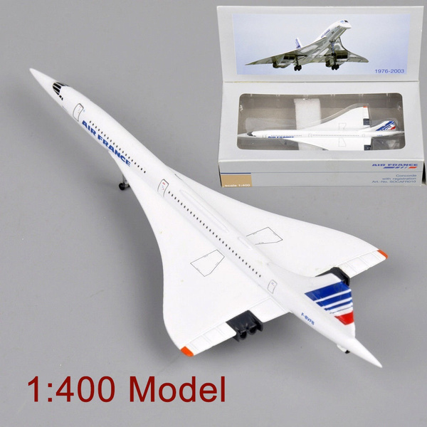1:400 Scale Concorde Plane Model Air France Diecast Aircraft Toy ...
