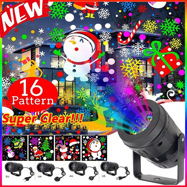 2022 Upgraded Christmas Projection Lights, Outdoor Holiday Decorations ...