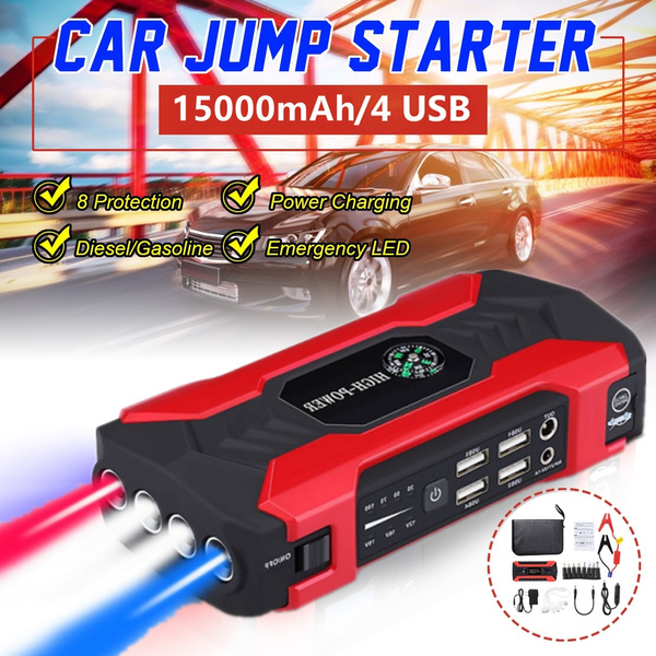 Car Jump Starter Power Bank Booster Charger Starting Device Auto ...