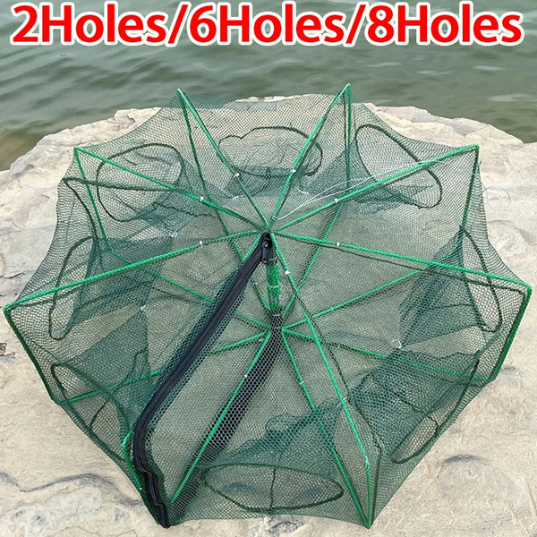 2/6/8 Holes Polygon Auto Folding Fishing Net Automatic Fishing Net ...