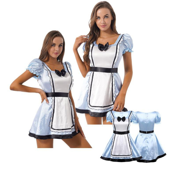 Women's Maidservant Costume Maid Cosplay Halloween Costumes Frilly ...