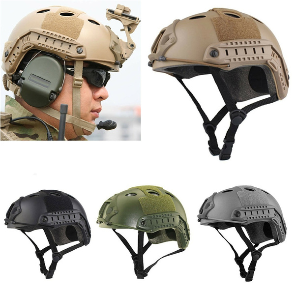 New Multifunction Military Tactical Protective ABS Fast Helmet Airsoft ...