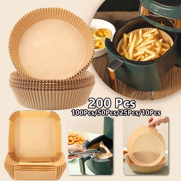 Air Fryer Parchment Paper Non-Stick Baking Mat Disposable Air Fryer ...