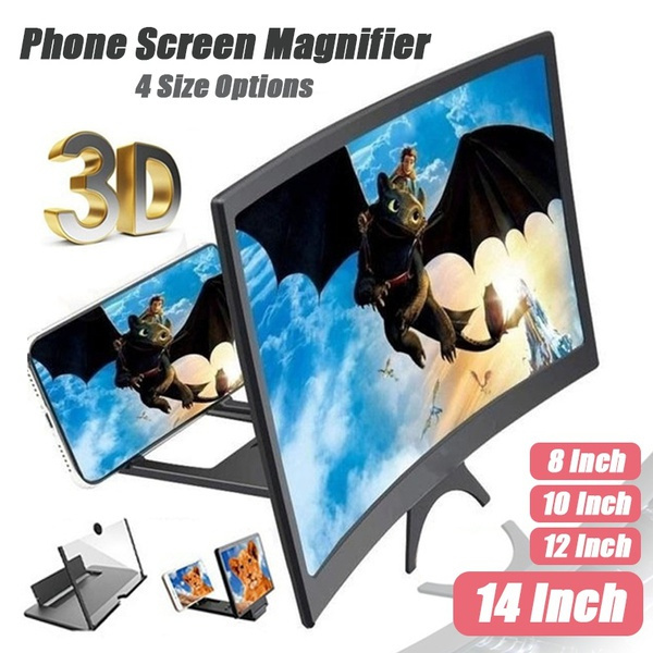 14/12/10/8inch 3D Foldable Mobile Phone Screen Magnifying Glass Eye ...