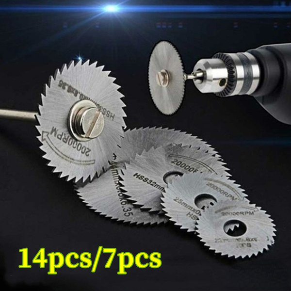 14/7pcs Stainless Steel Dremel Tool Set Electric Grinding Metal Cutting ...