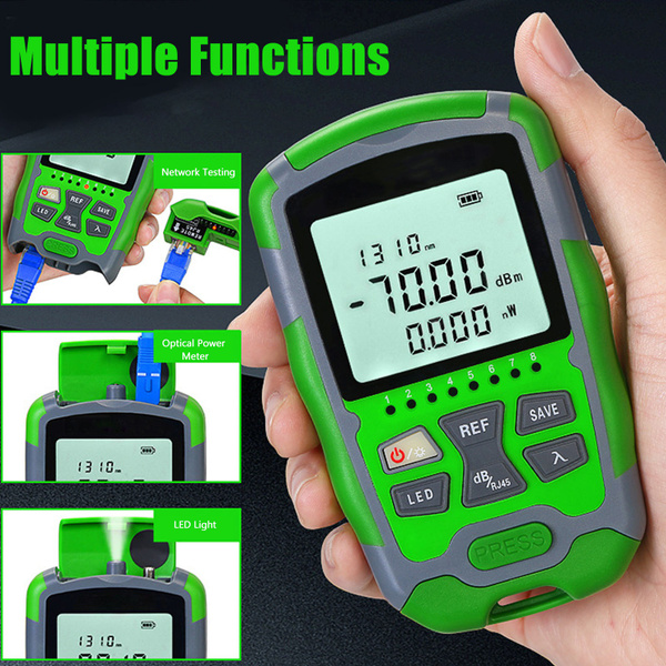 Optical Fiber Power Meter, Fiber Optic Cable Tester With Digital ...